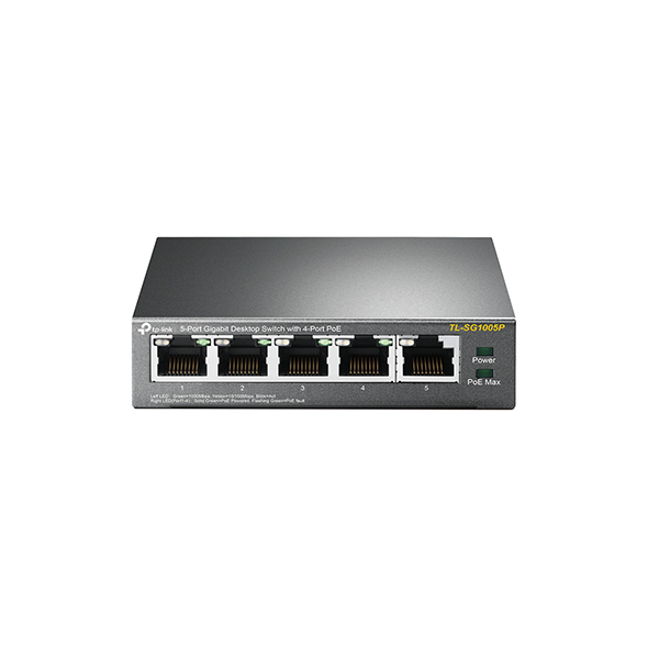 5-Port Gigabit Desktop Switch with 4-Port PoE - Delta